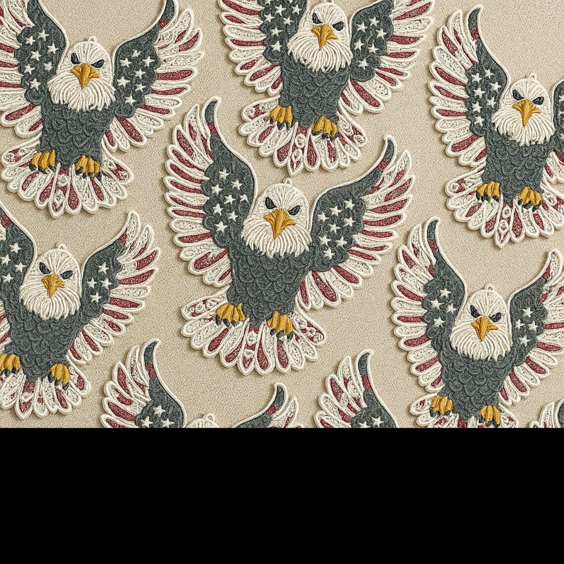 American Eagle FSL Embroidery Design - Etsy