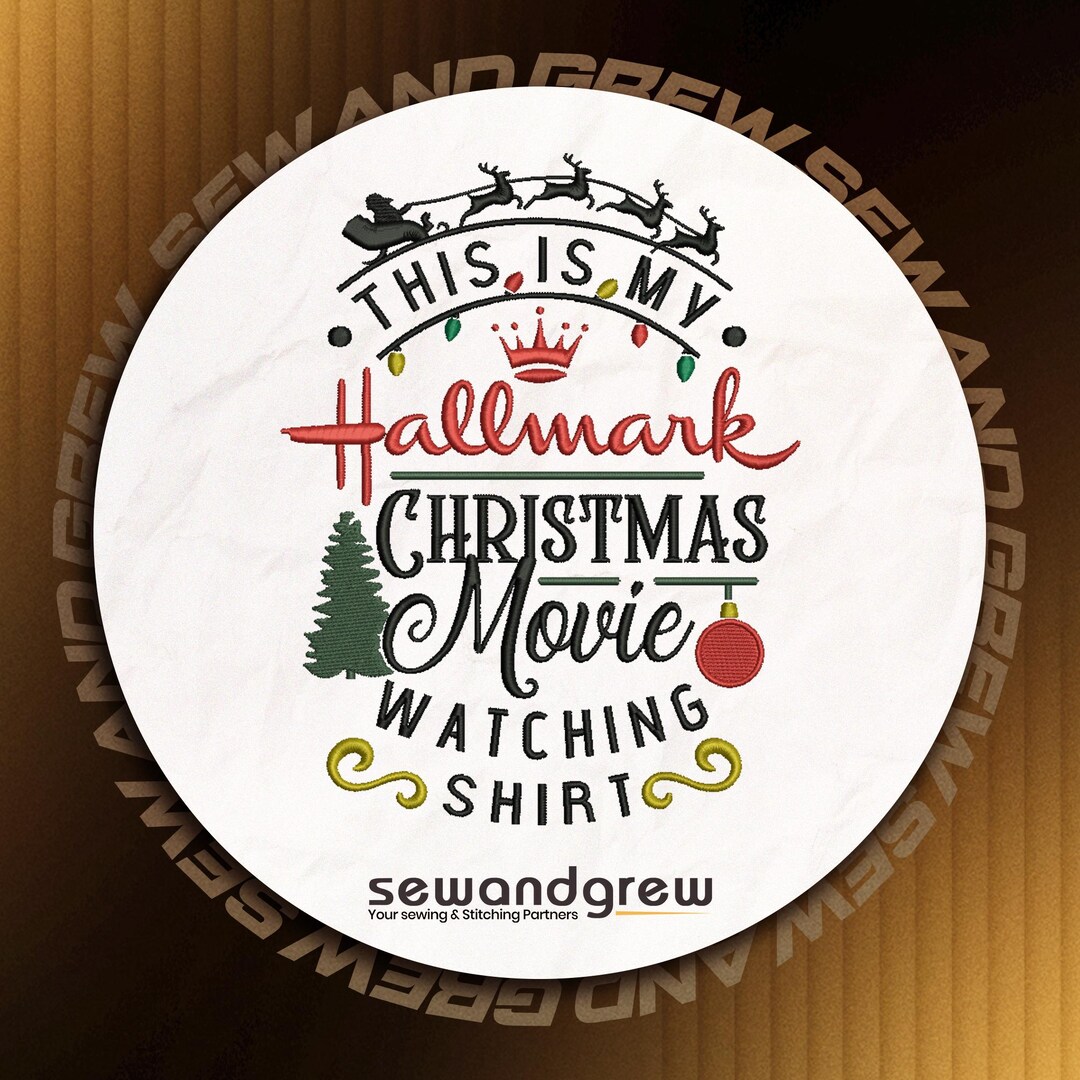 Christmas Movie Embroidery Design - Etsy