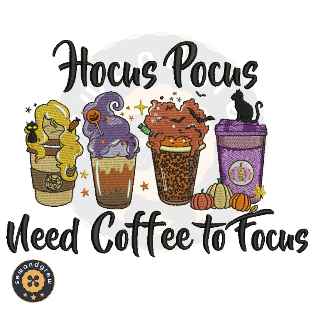 Hocus Pocus Embroidery Design - Etsy