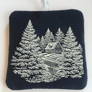 Winter House Embroidery Design - Etsy