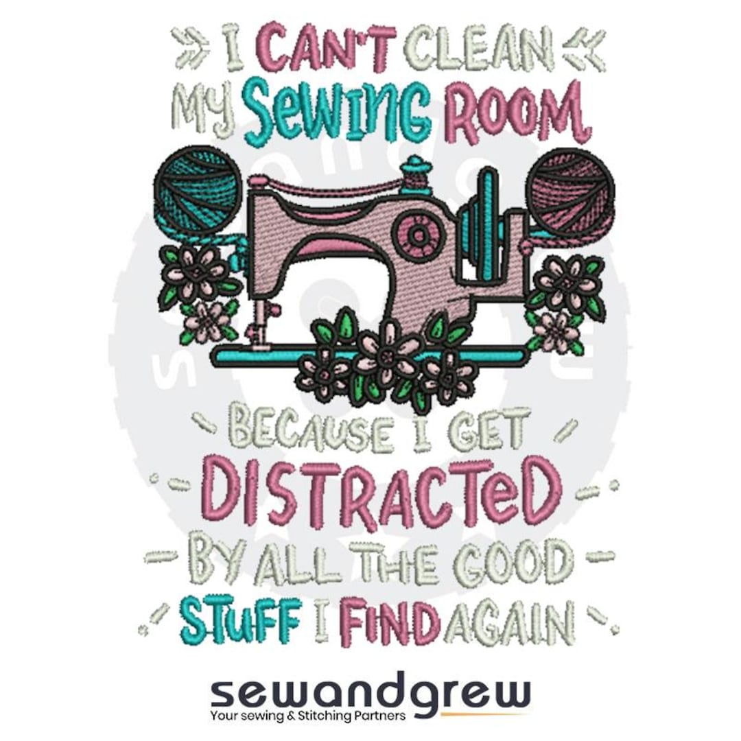 My Clean Sewing Room Embroidery Design - Etsy