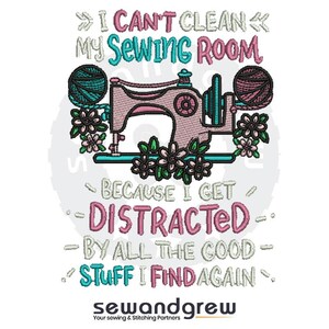 My Clean Sewing Room Embroidery Design - Etsy