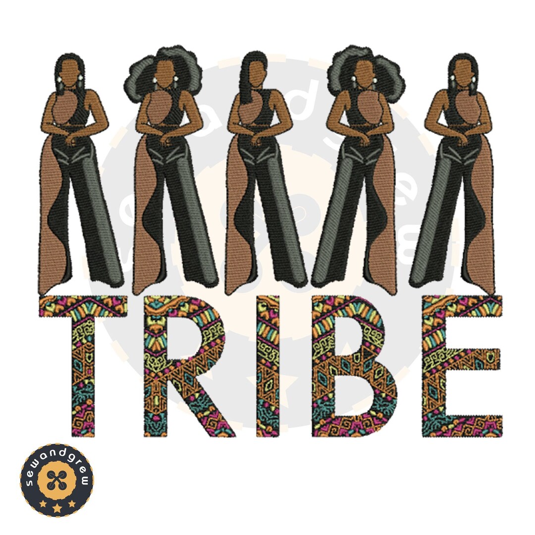 Tribe 5 Inch Embroidery Design - Etsy