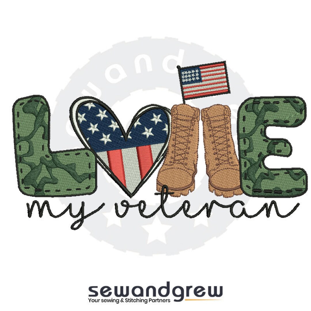 My Veteran 5 Inch Embroidery Design - Etsy
