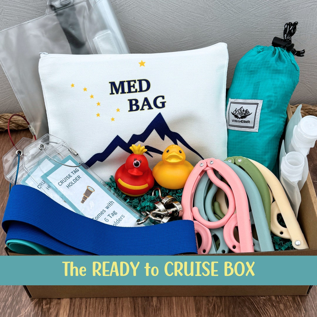 Cruise Essentials Box Family Cruise Supplies Oh Ship Bag Cruise ...