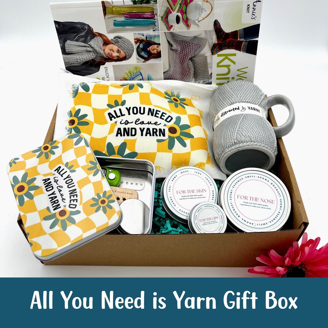 Knitting Gift for Crochet Gift Box for Mom Thinking of You Gift for ...