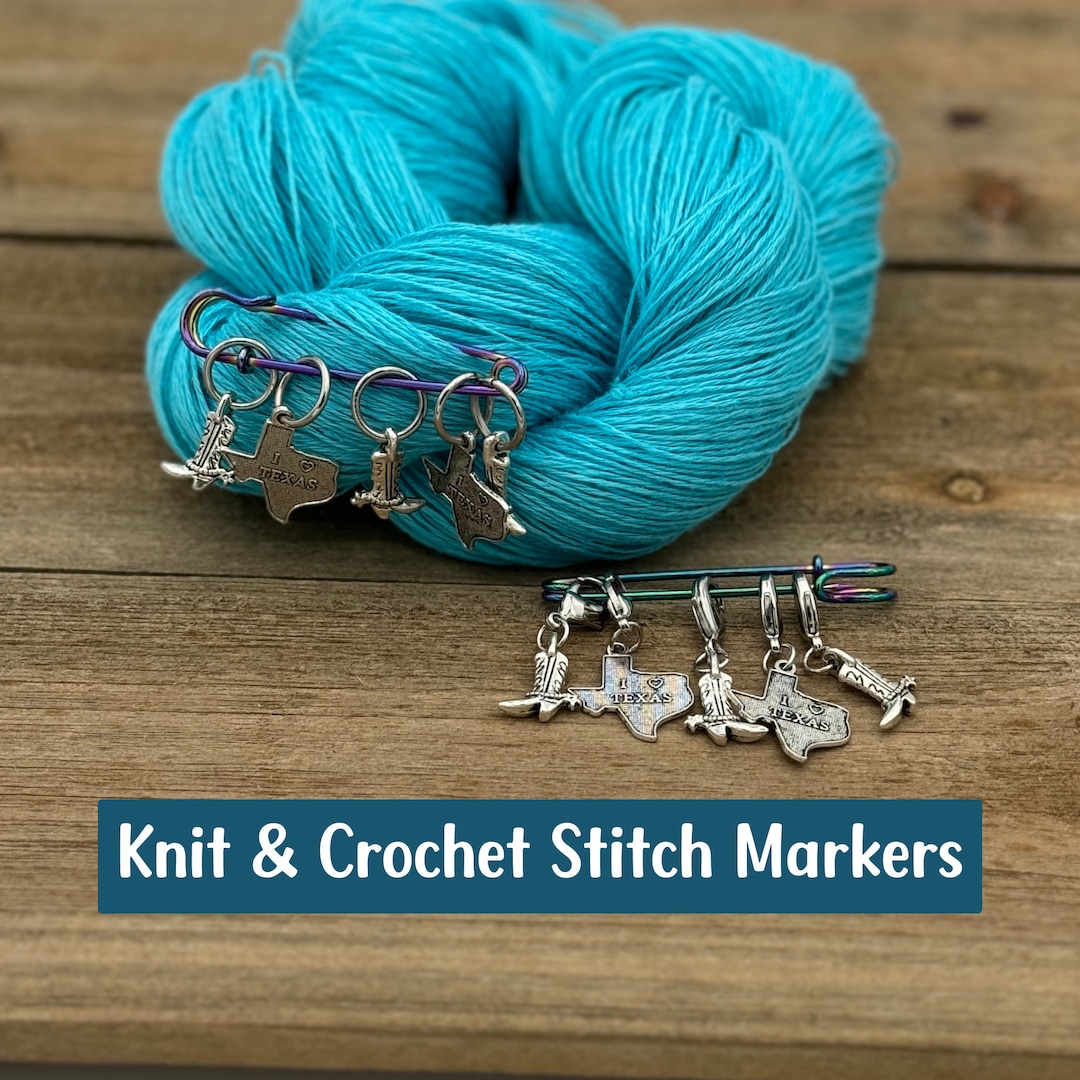 Knitting Stitch Markers for Crochet Markers for Texas Knit Marker Set ...