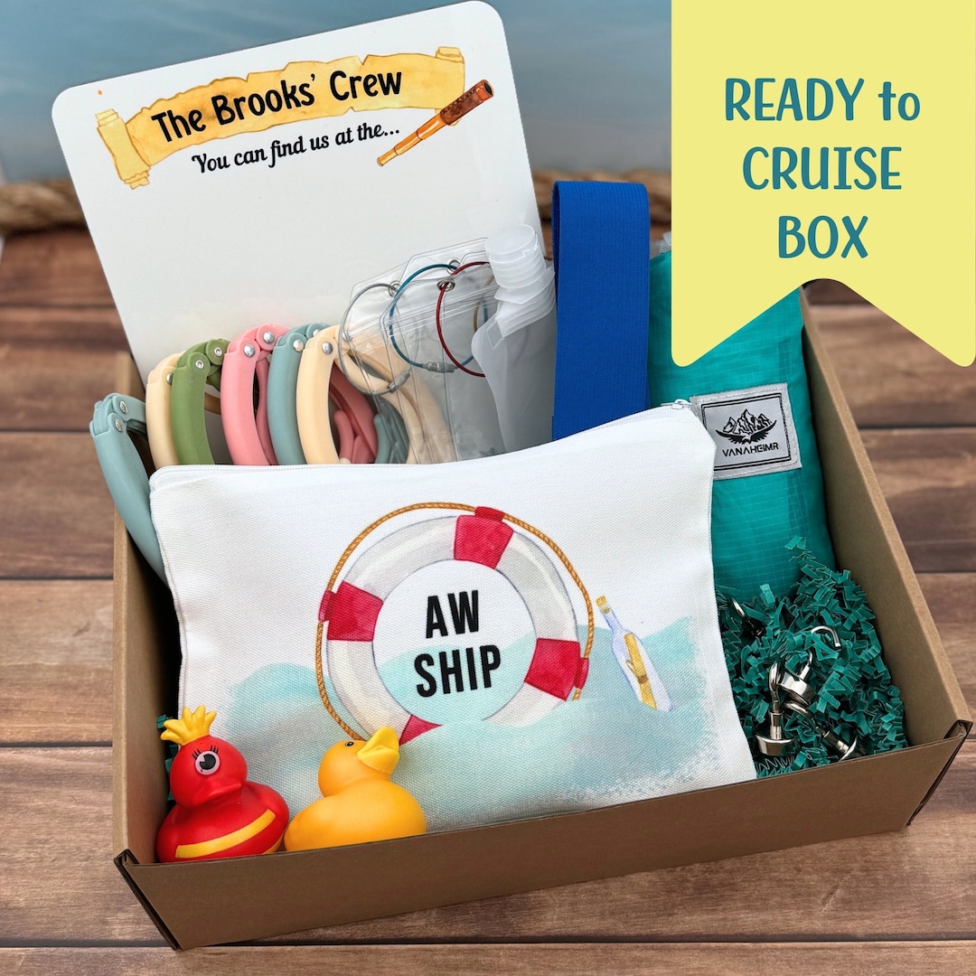 Cruise Gift Box for Oh Ship Cruise Survival Bag for Family Cruise ...