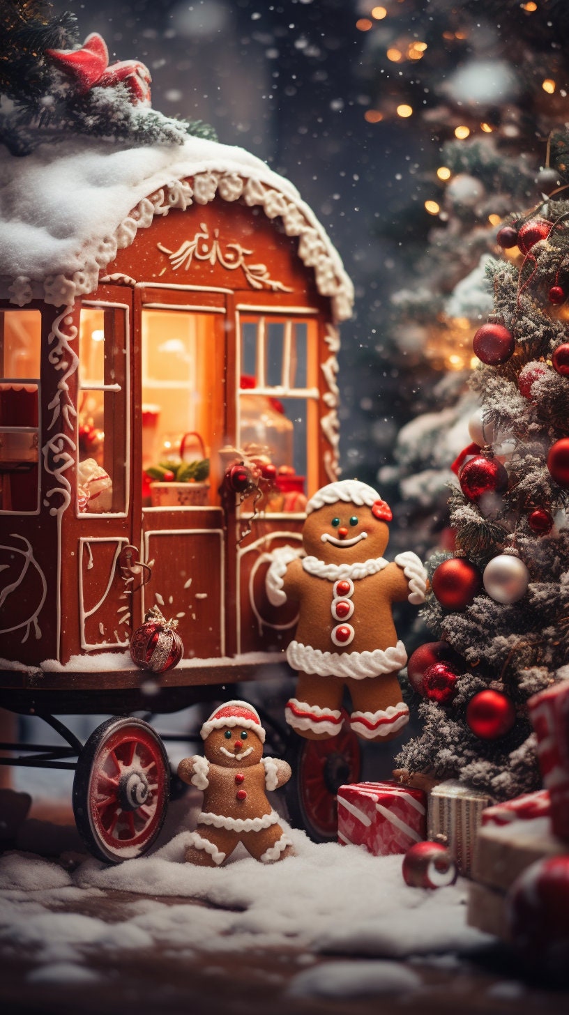 Winter Phone Wallpaper Bundle Christmas Bundle 16:9 Aspect - Etsy