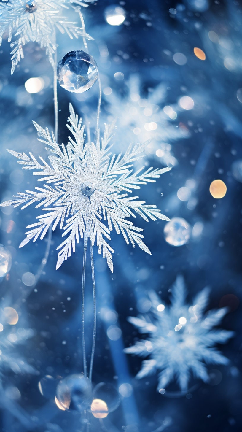 Winter Wonderland Wallpaper Bundle - Snowflake Bundle - 16:9 Aspect ...