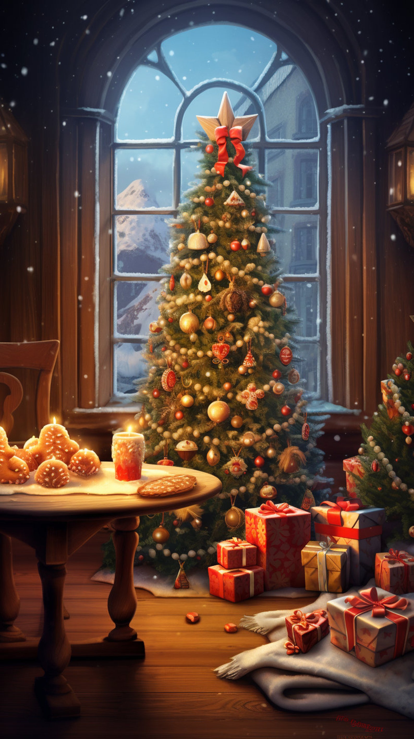 Winter Phone Wallpaper Bundle - Christmas Bundle - 16:9 Aspect Ratio ...