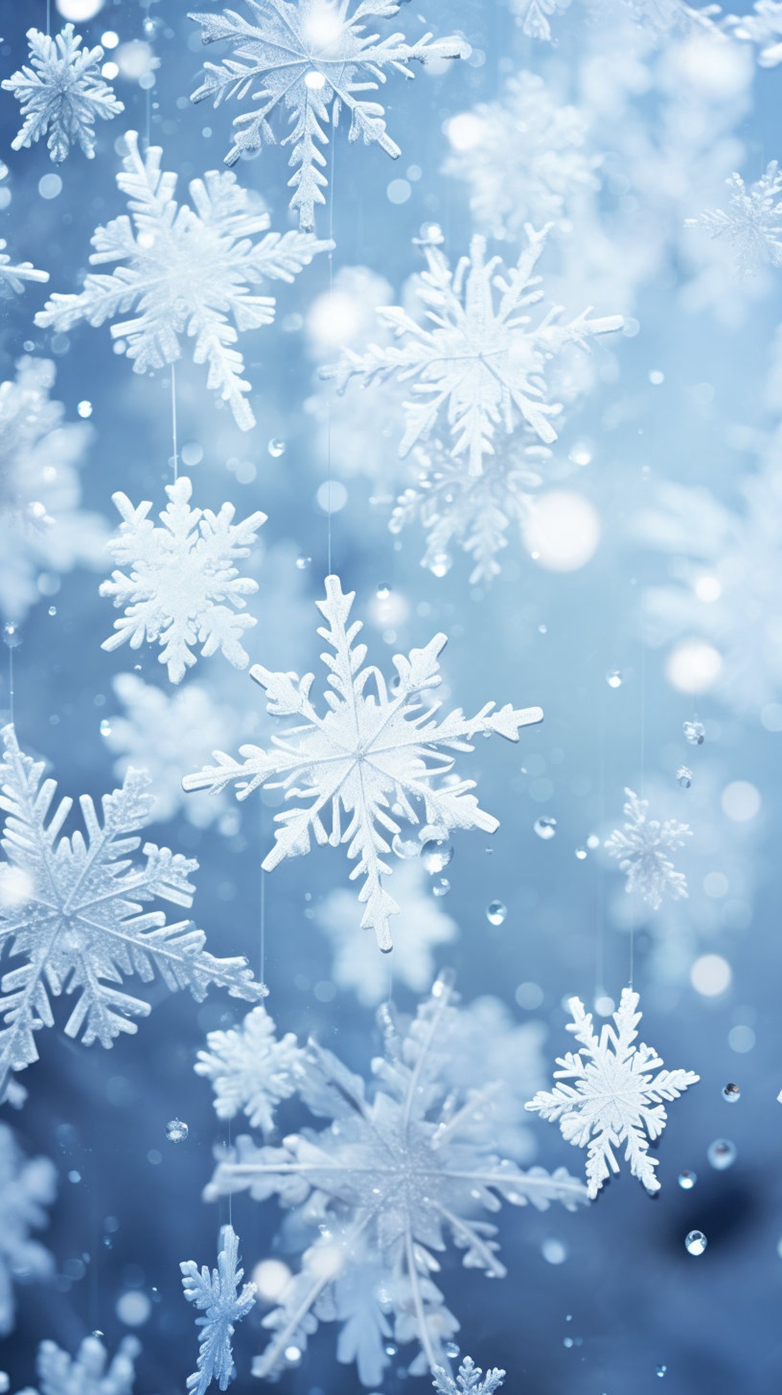 Winter Wonderland Wallpaper Bundle - Snowflake Bundle - 16:9 Aspect ...