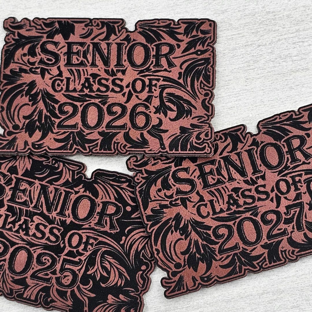 Custom High School Senior Hats With Leatherette Patches - Choose Your ...