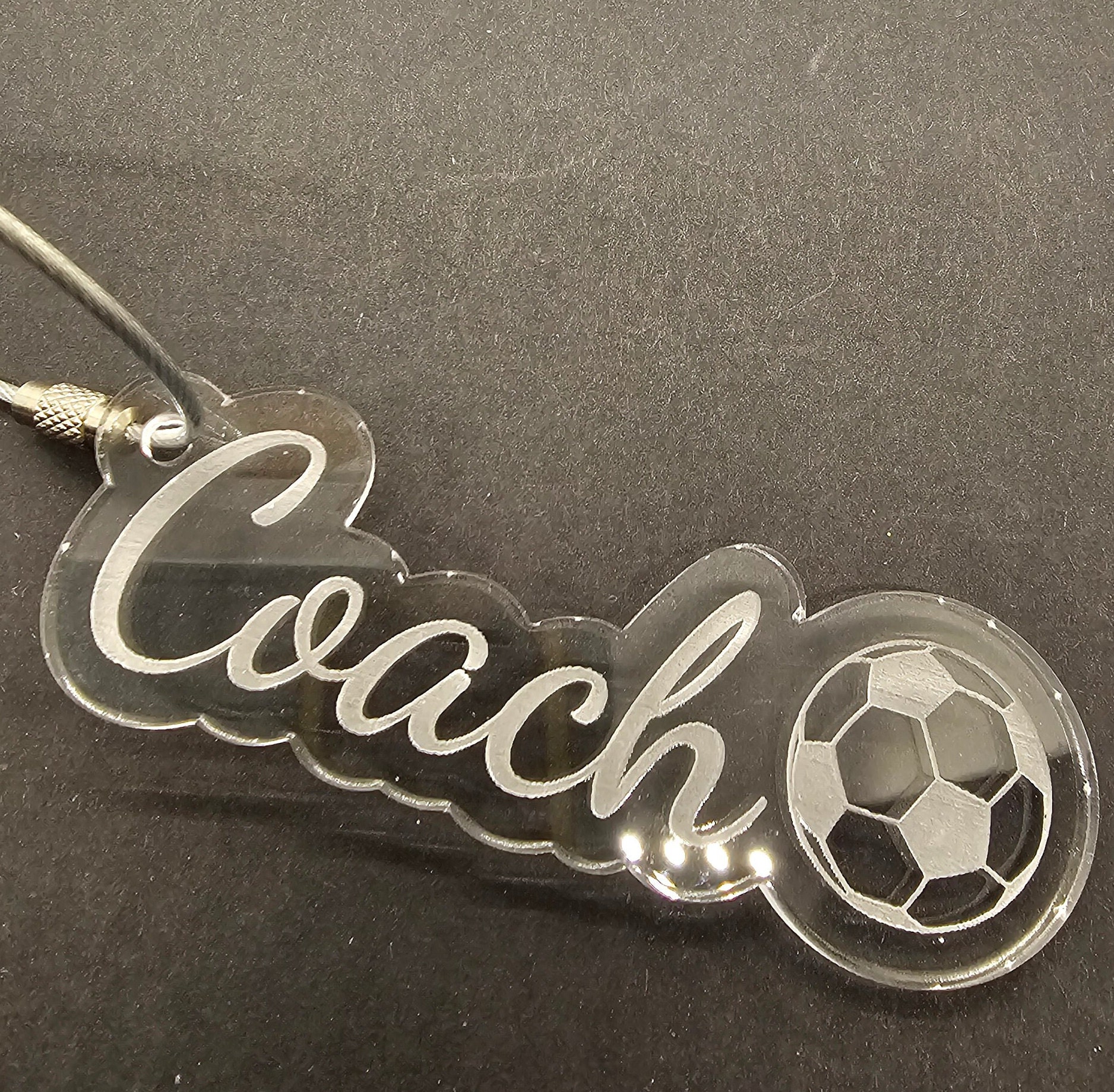Soccer Ball Keychain With Custom Name - Etsy