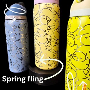 Rubber Ducky Design Owala Water Bottle - 24 and 32 Oz | Insulated, Leak ...