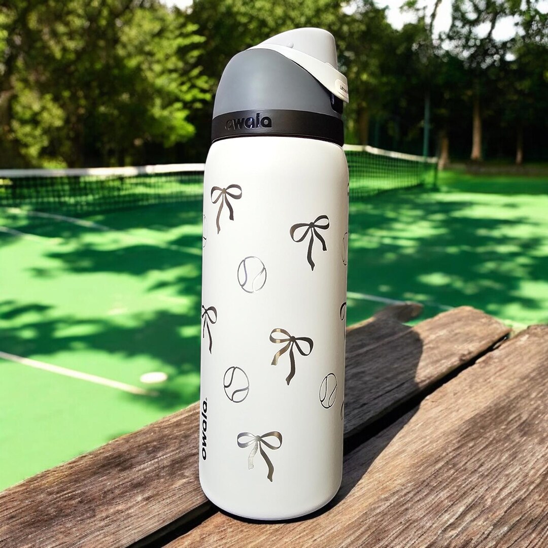 Tennis Bow Owala 24 and 32 Oz Bottle | Elegant & Personalized Drinkware ...