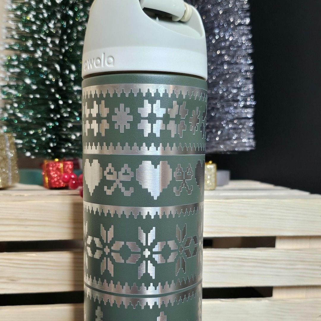 Winter Sweater Engraved Owala 24 and 32 Oz Bottle | Ugly Christmas ...