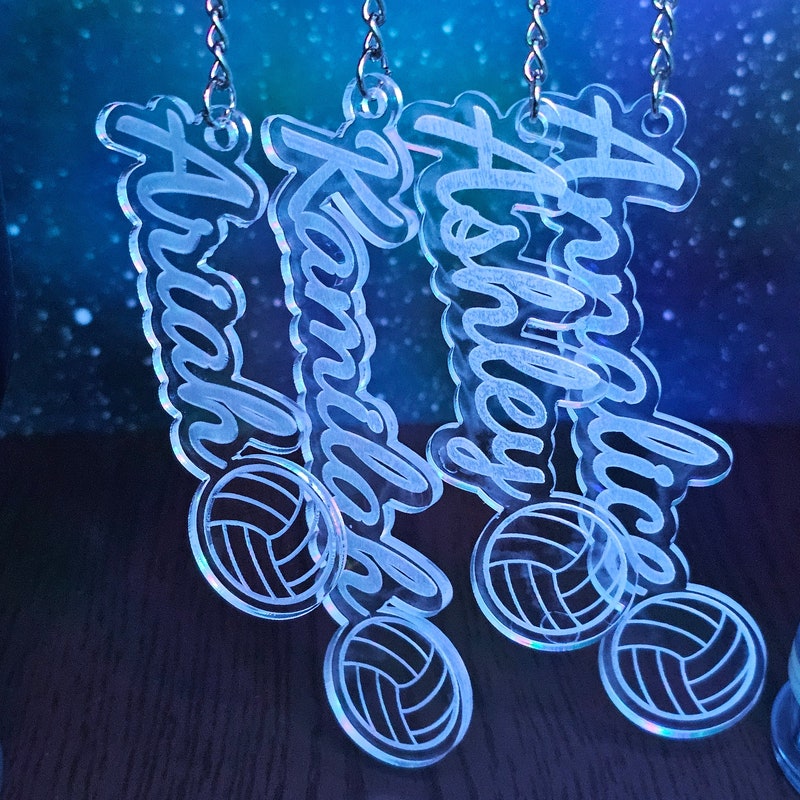 Volleyball Keychains - Etsy