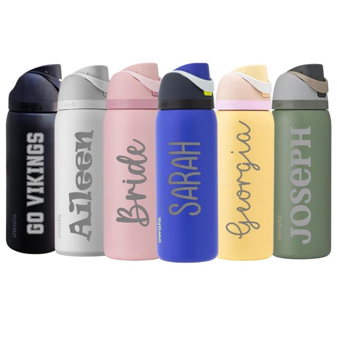 Custom Owala 32 Oz Water Bottle: Personalized Engraving Add Your Name ...