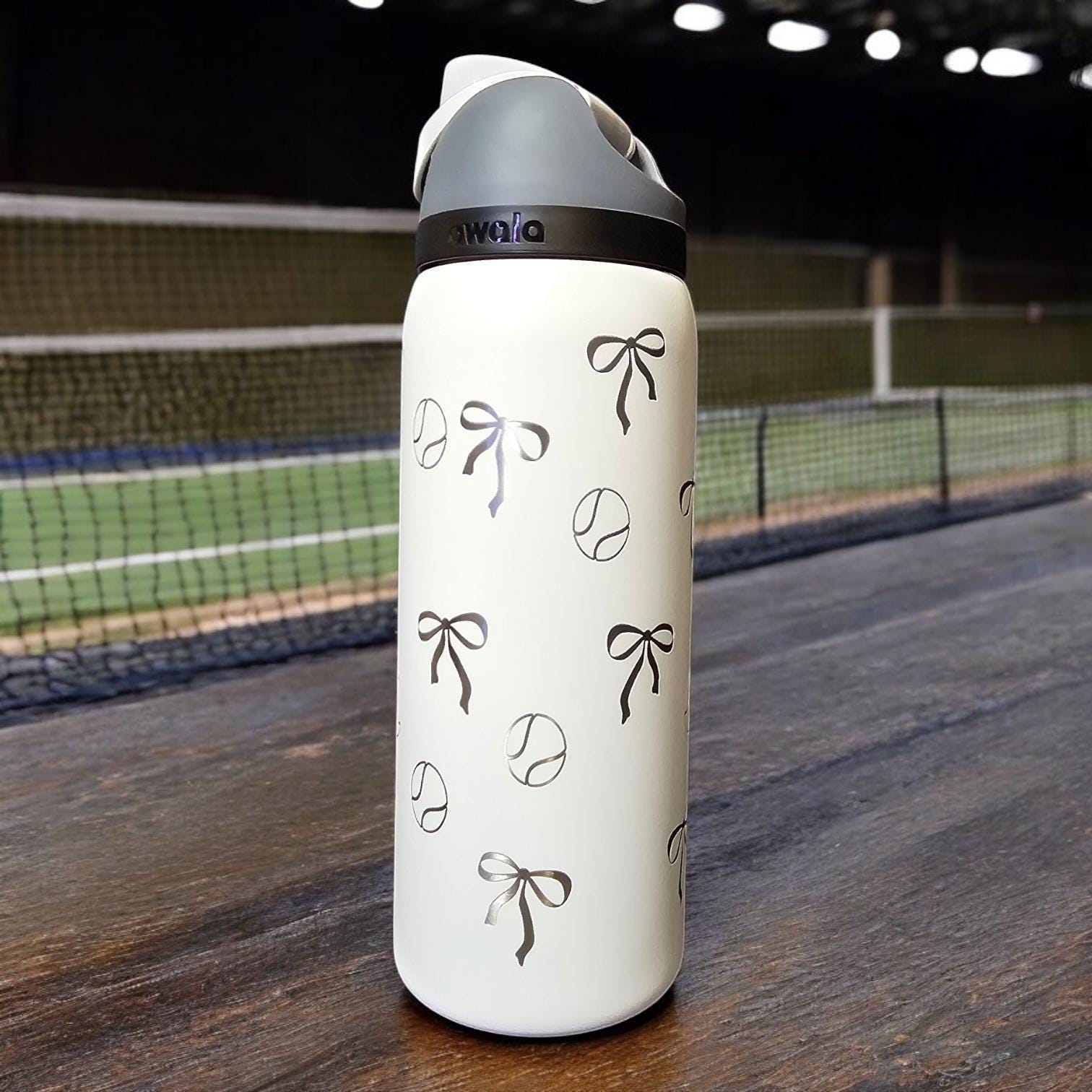 Tennis Bow Owala 24 and 32 Oz Bottle | Elegant & Personalized Drinkware ...
