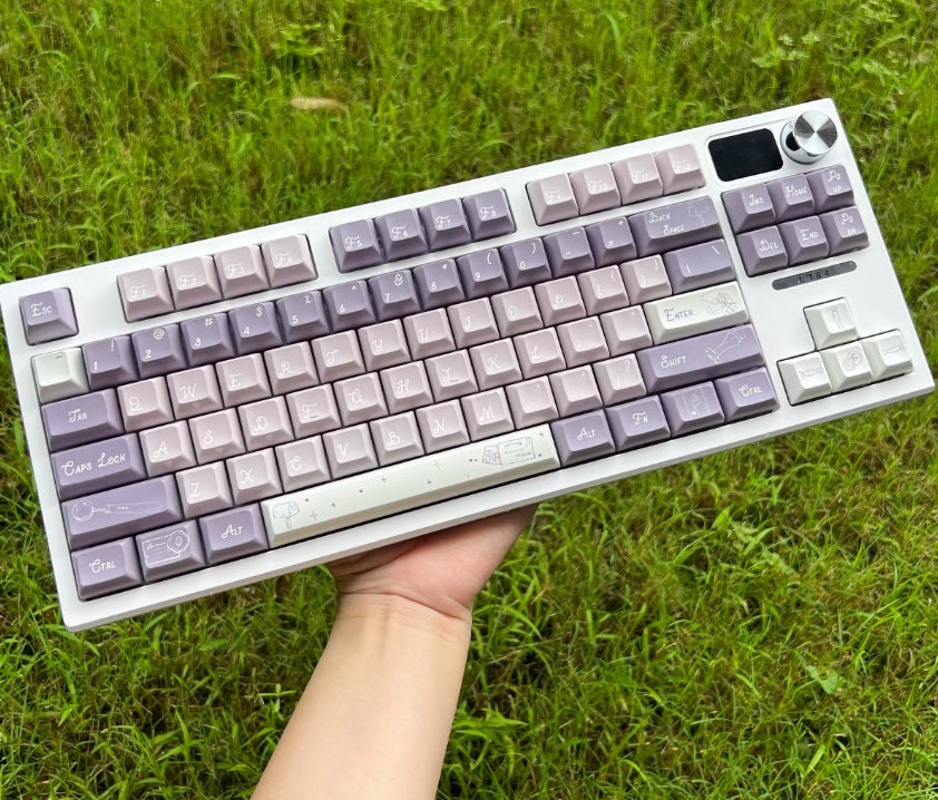 Lila lofi Keycaps set Letter Keycaps pbt für mechanische - Etsy.de