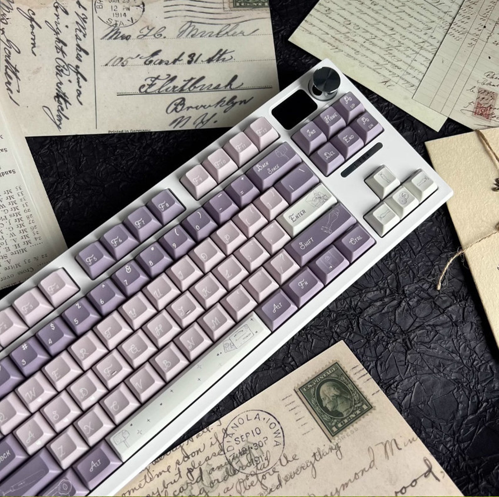 Lila lofi Keycaps set Letter Keycaps pbt für mechanische - Etsy.de