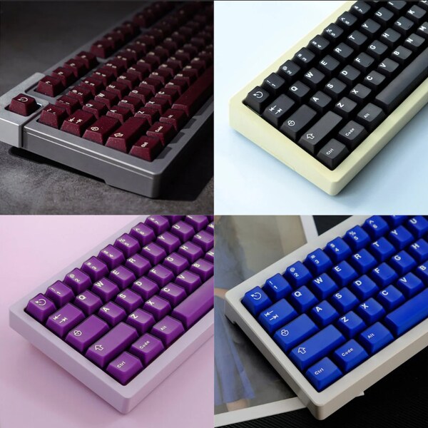 Blue and Purple Mechanical Keyboard - Etsy