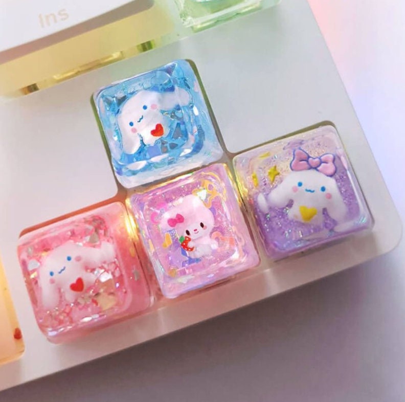Sanrio Keycaps Kawaii Keycaps Cute Keycaps My Melody - Etsy
