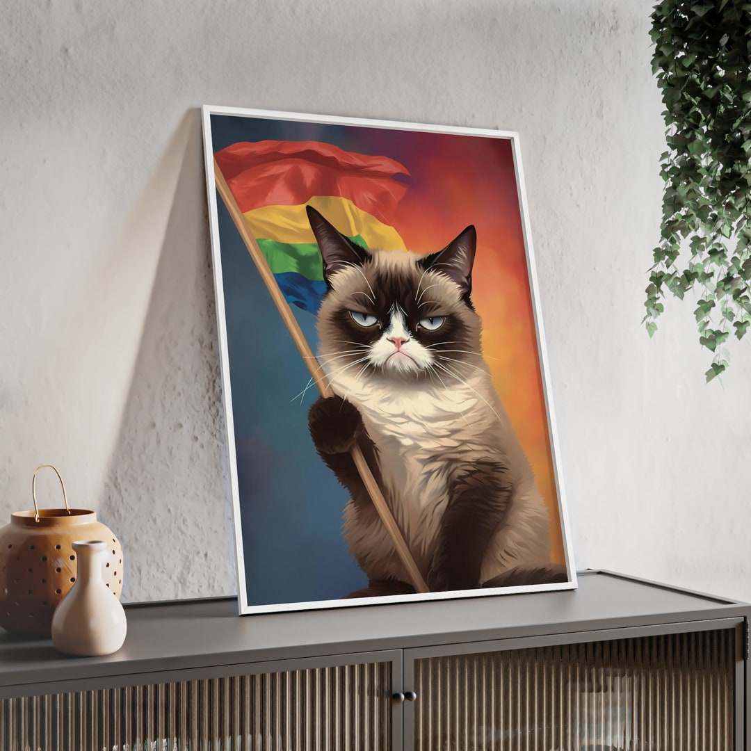 Pride Cat Digital Print, Animal Print, PRINTABLE Digital Downloadable ...