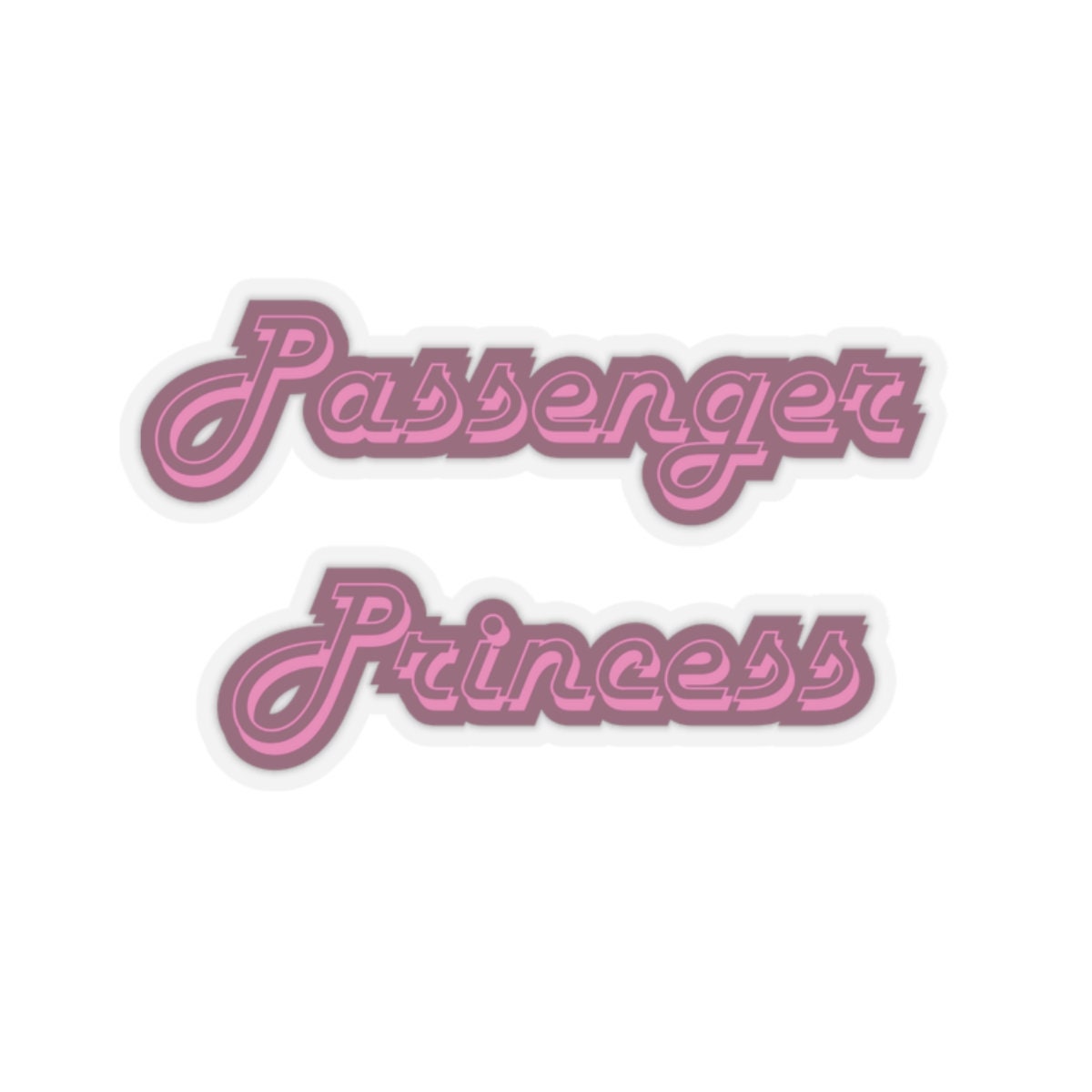 Passenger Princess Sticker, Mirror Decal, Rearview Mirror Sticker ...