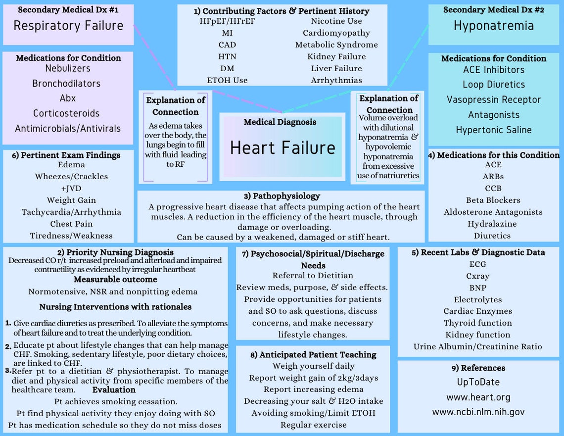 Nursing School Concept Map Template, Nursing Concept Map, Nursing Notes ...
