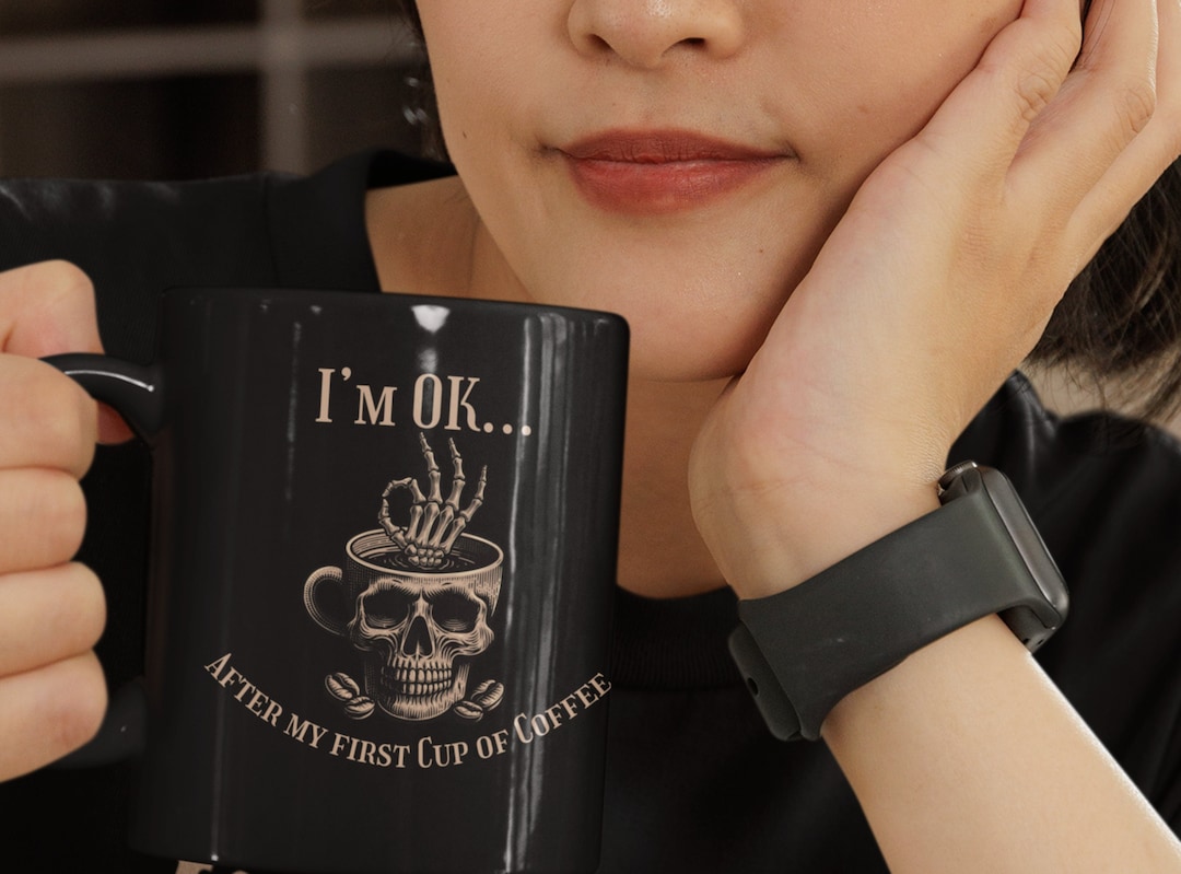 Skeleton Coffee Mug, Halloween Skeleton Coffee Mug, Need Coffee Mug ...