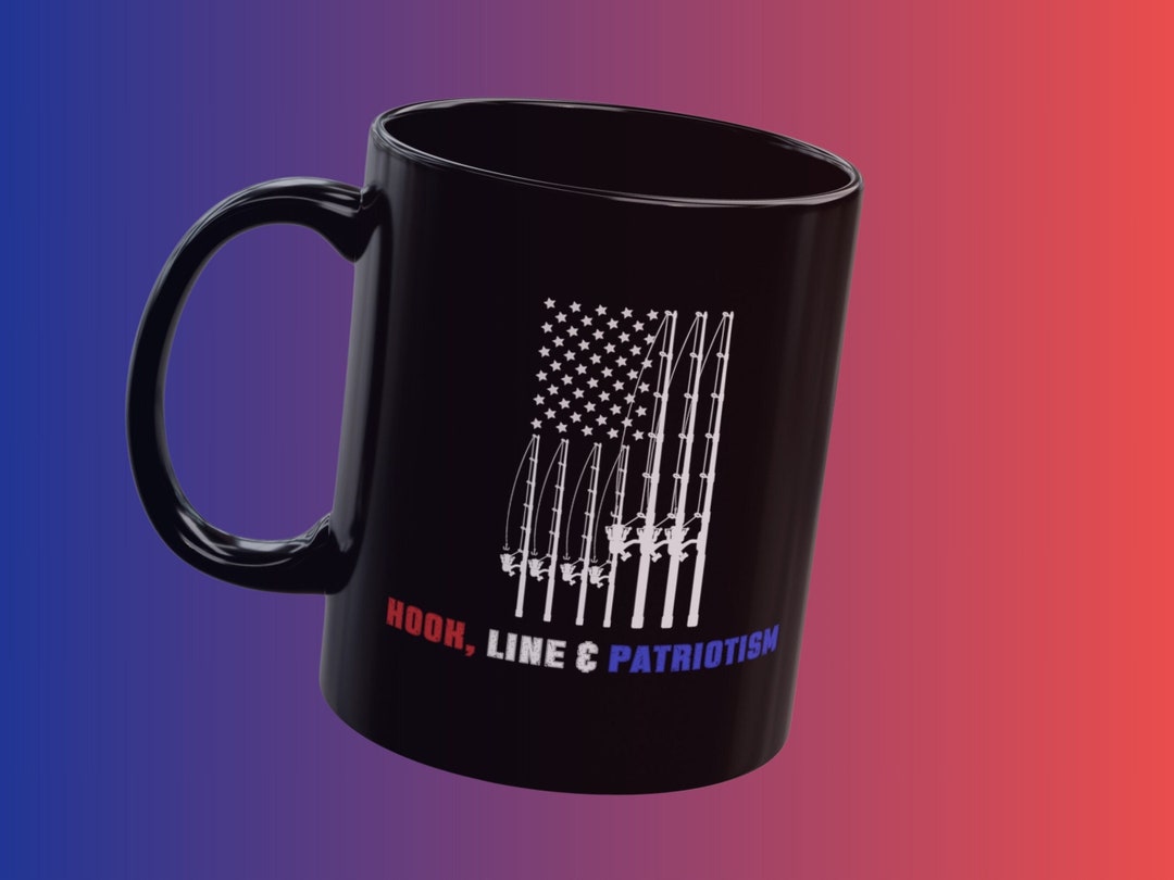 American Flag Mug, Fishing Mug, 4th of July, Political Mugs, Election ...