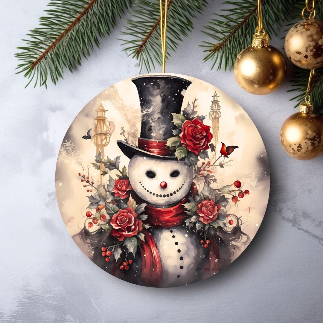 Gothic Christmas Ornaments, Gothic Christmas Stocking, Gothic Snowman ...