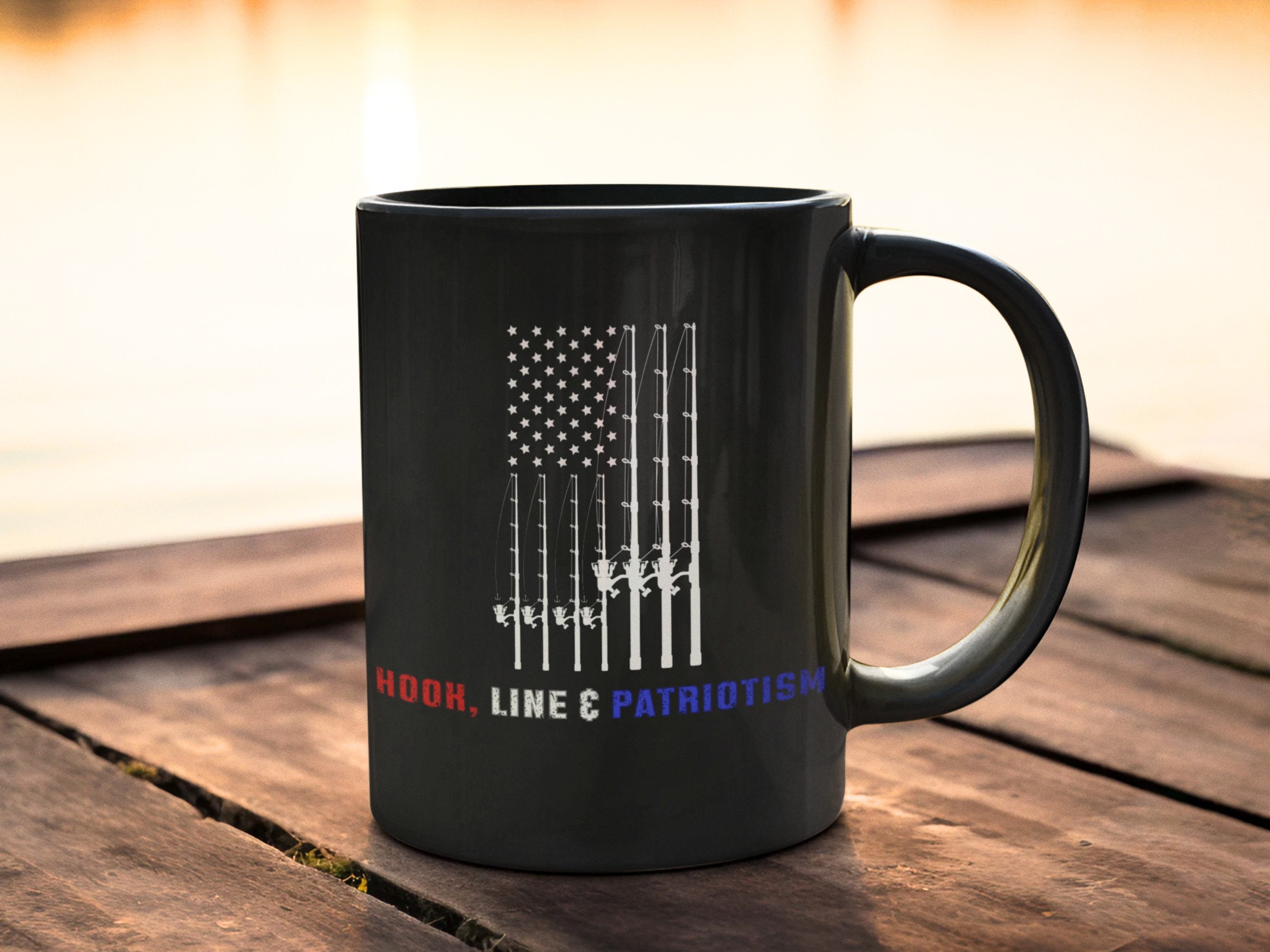 American Flag Mug, Fishing Mug, 4th of July, Political Mugs, Election ...