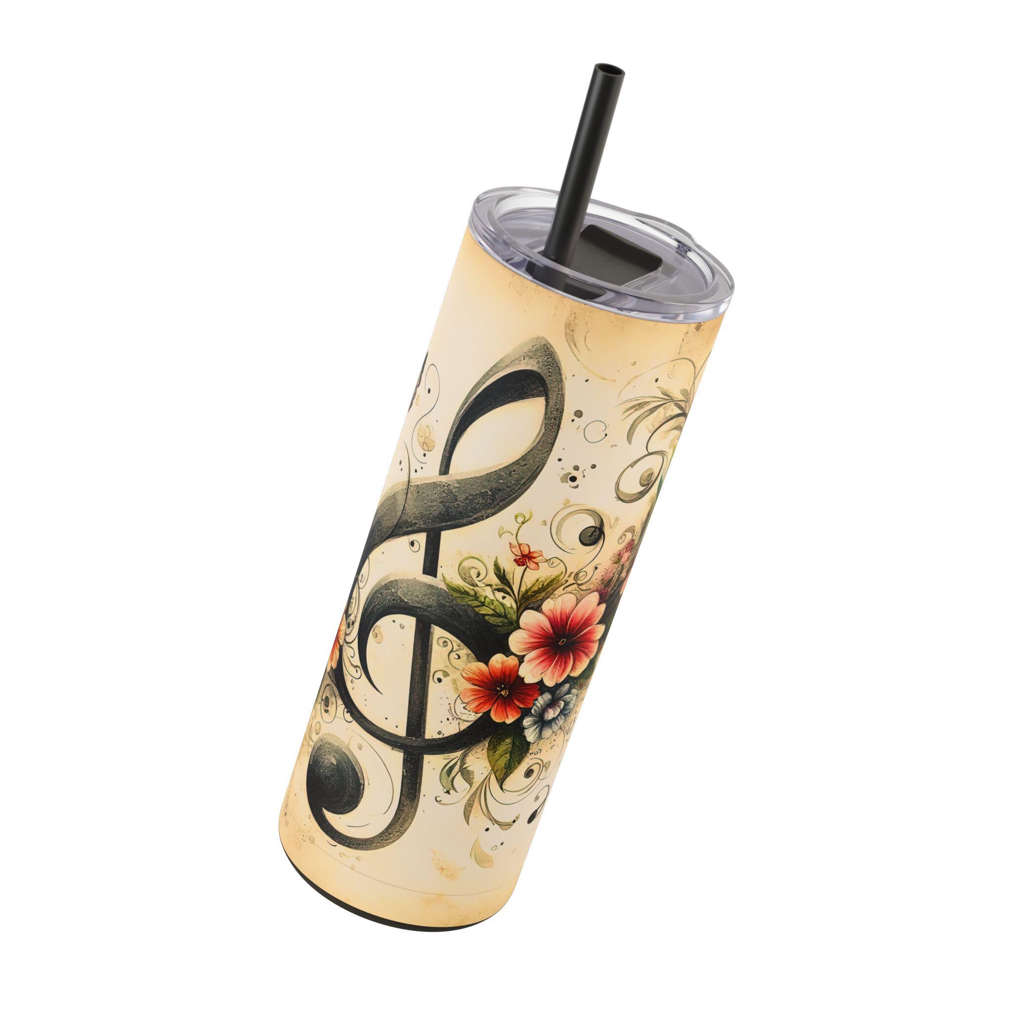 Music Note Tumbler, Musical Notes Gift, Treble Clef Musical Notes ...