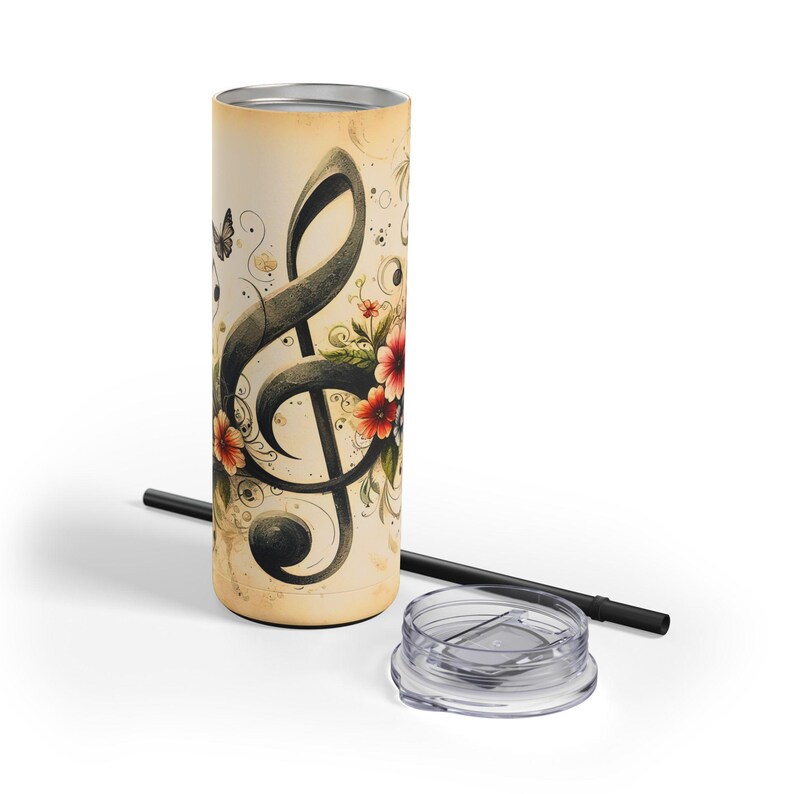 Music Note Tumbler, Musical Notes Gift, Treble Clef Musical Notes ...
