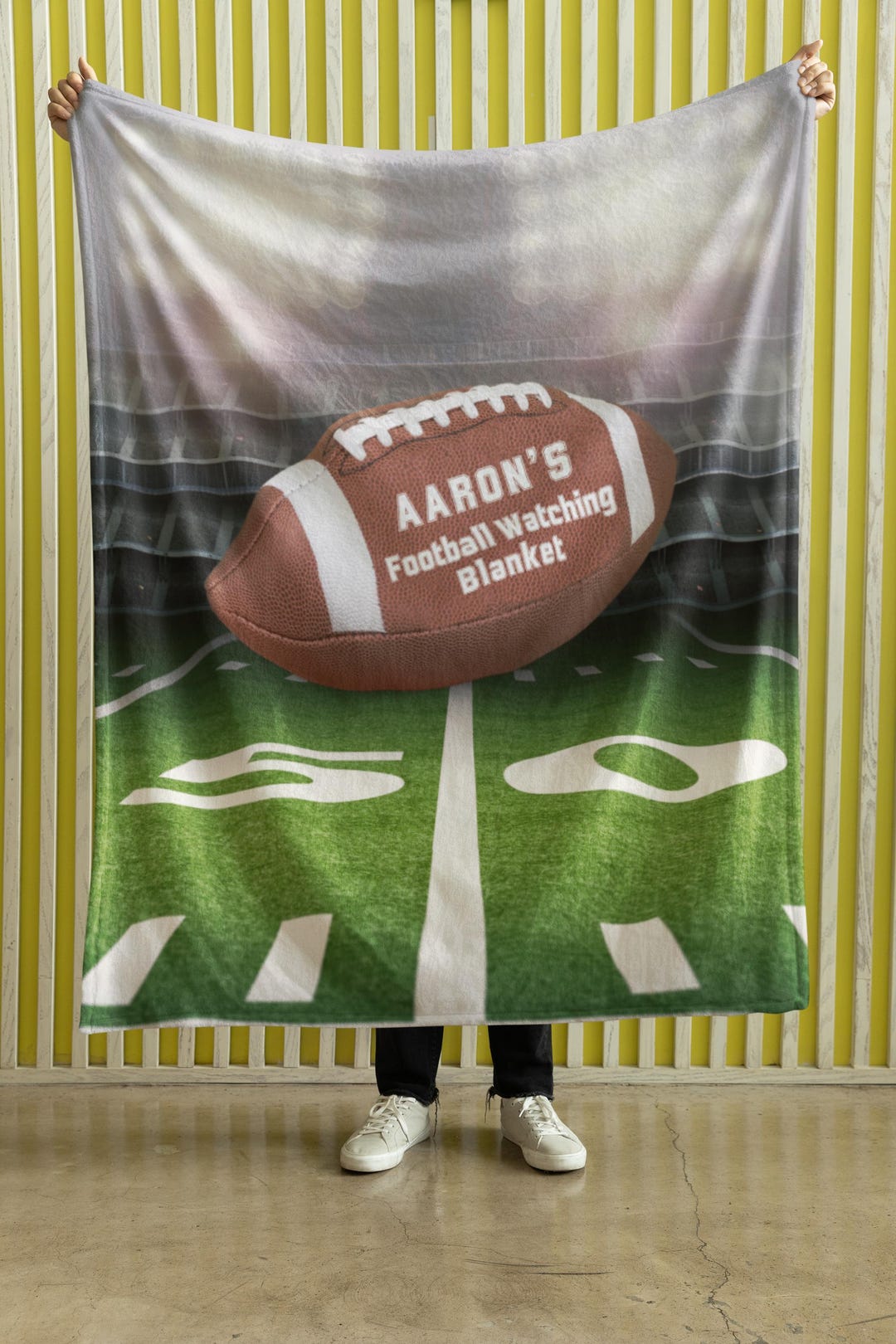 Personalized Football Blanket, Football Watching Blanket, Game Day ...