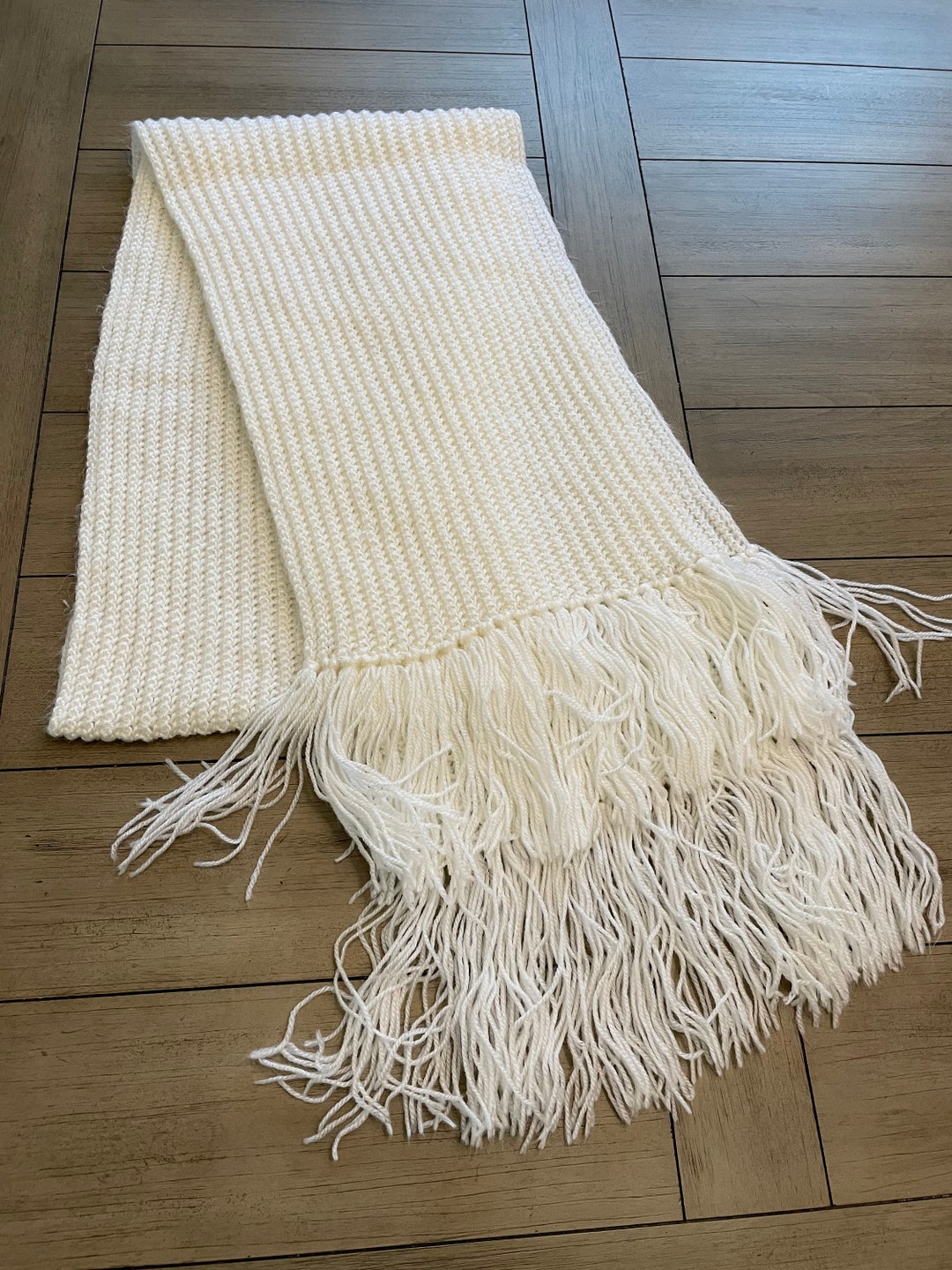 Handmade Knitted Winter Scarf - Etsy