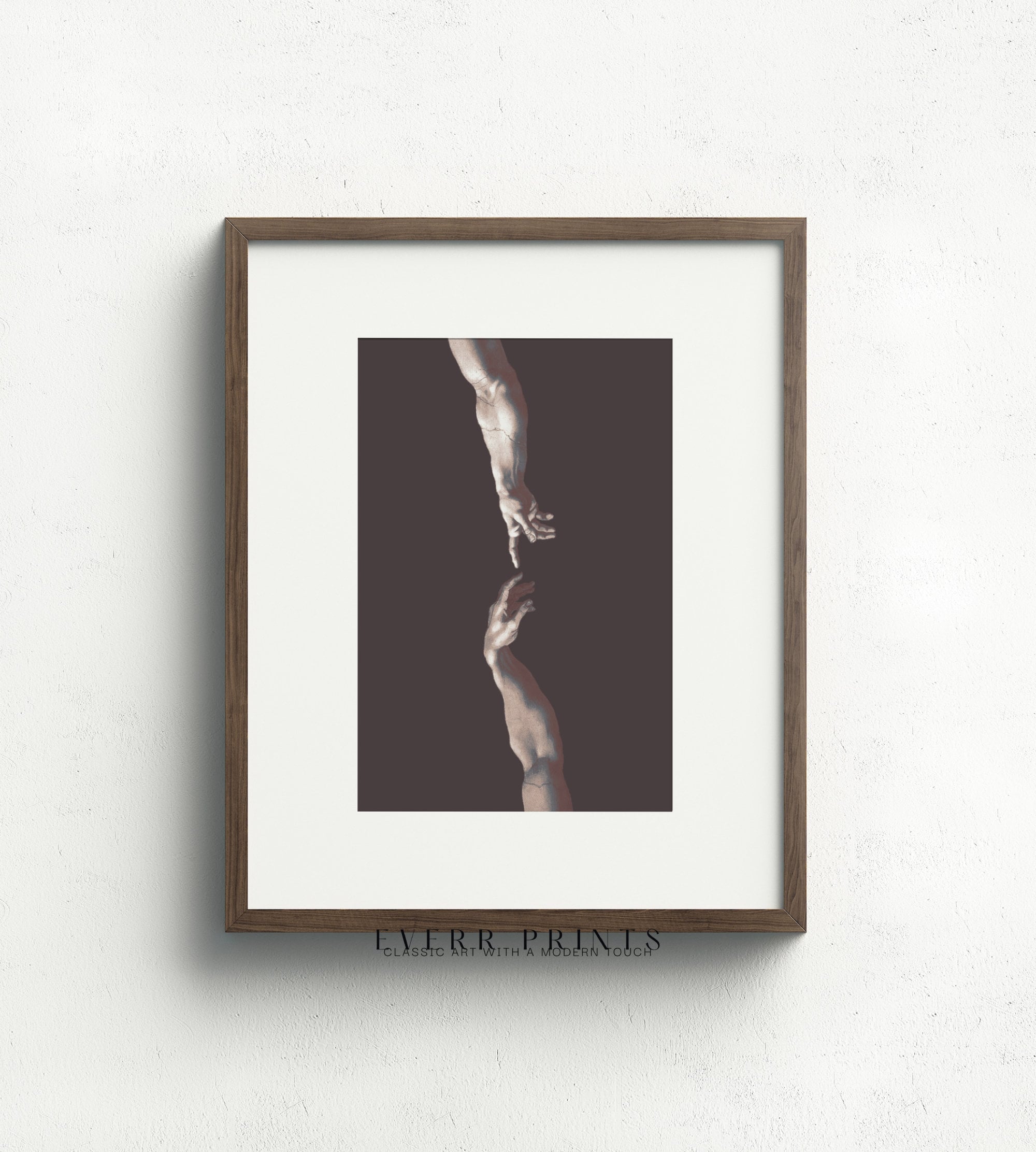 Classic Printable Vertical Creation of Adam Print | Vintage Renaissance ...