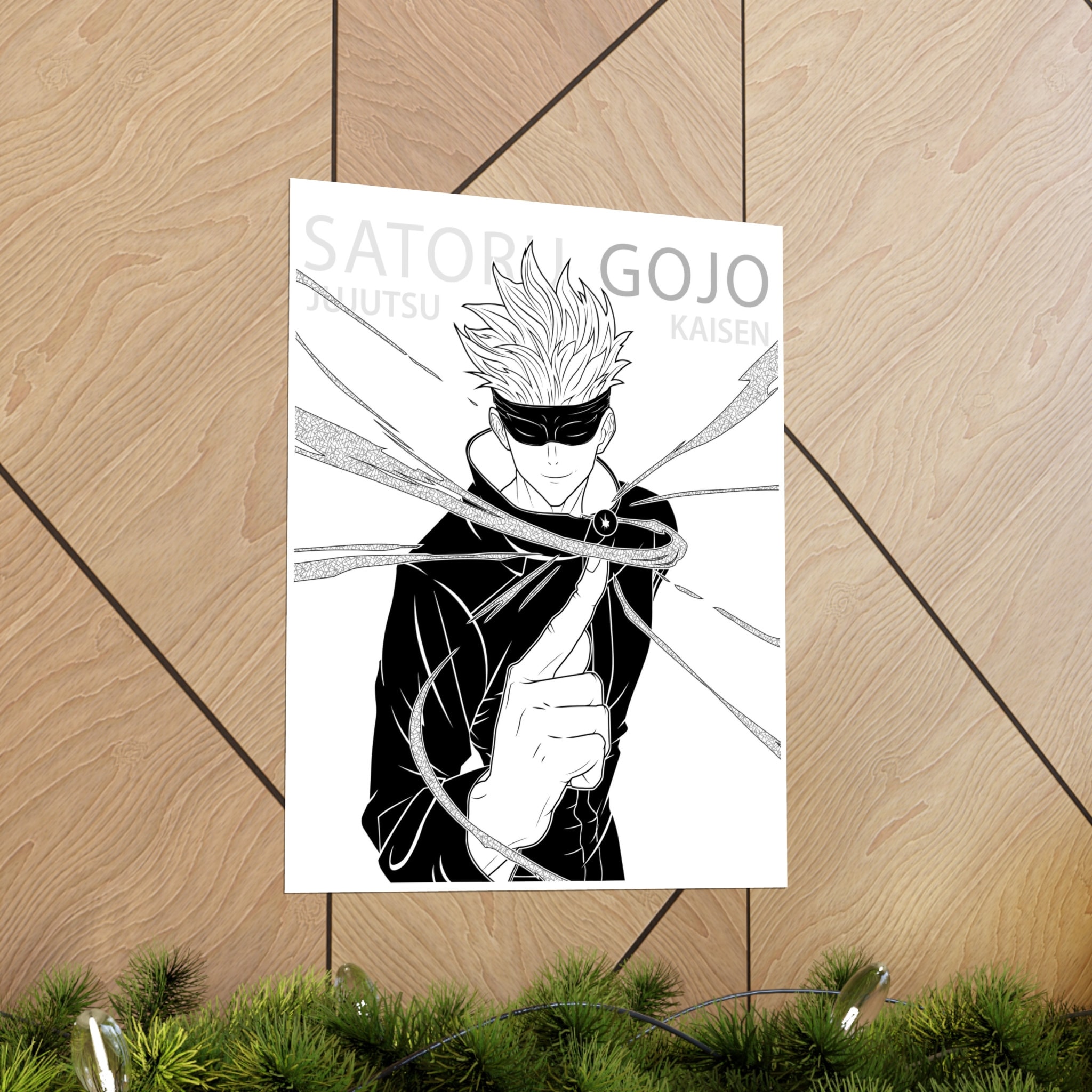 Póster Gojo Satoru Jujutsu Satoru Manga Anime Regalo para Fan Otaku ...