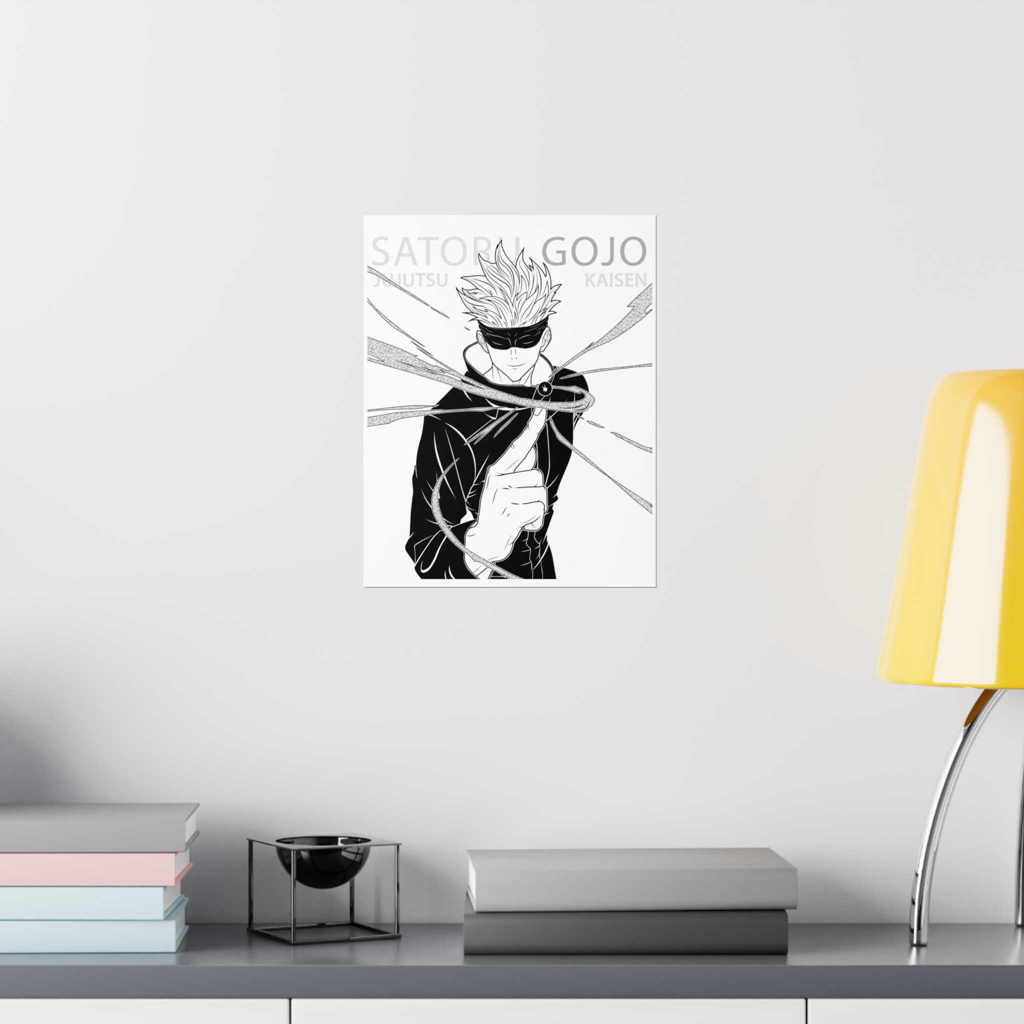Póster Gojo Satoru Jujutsu Satoru Manga Anime Regalo para Fan Otaku ...