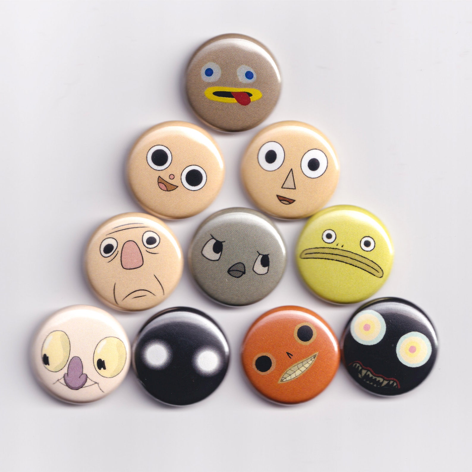 Button Set - Over the Garden Wall Faces - 1” Pins or Magnet Pack of 10 ...