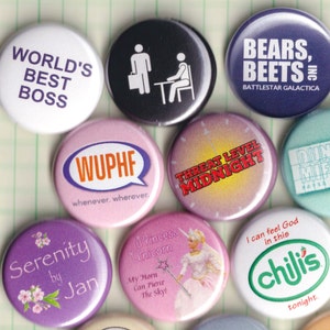 The Office - Set of (15) Handmade 1” Buttons or Magnets - FREE SHIPPING ...