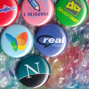 Millennial Xennial Y2K Internet Pack - Set of (15) 1” Buttons or ...