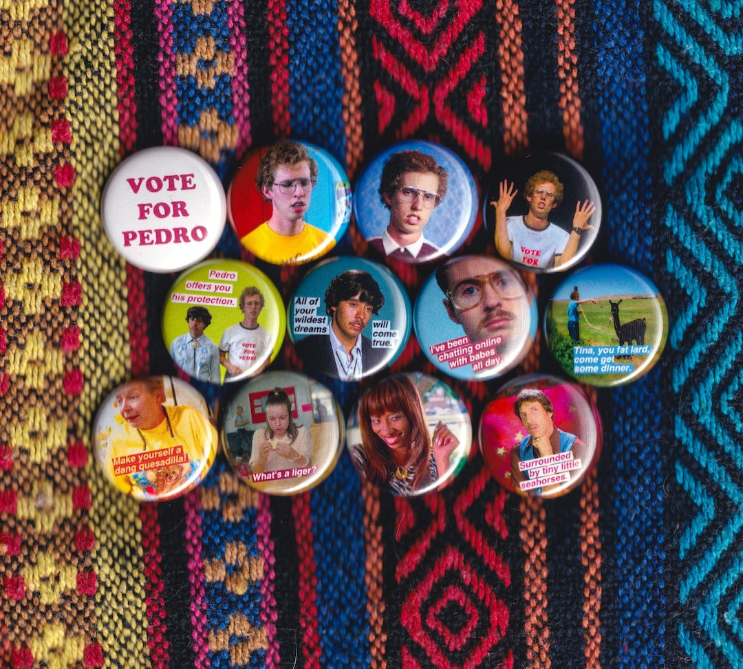 Button Set - Napoleon Dynamite - 1” Movie Pins or Magnet Pack of 12 - Etsy