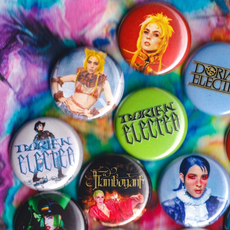 Dorian Electra Set of 12 1 Buttons or Magnets Our Hyperpop Lord & Savior FREE SHIPPING - Etsy