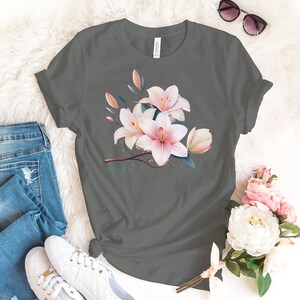 Lily Flower, Wildflowers T-shirt, Wildflowers Shirt, Floral Tee, Flower ...