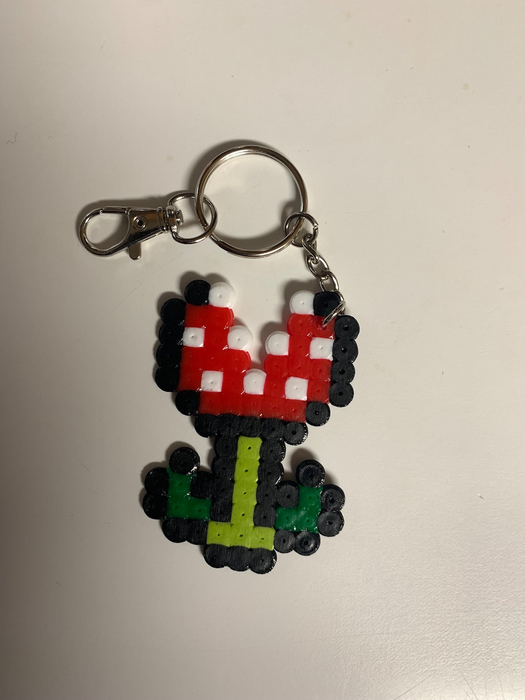 Perler Bead Piranha Plant Keychain/backpack Clip - Etsy
