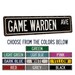Game Warden Sign, Park Ranger Street Sign, Office Decor, Retirement ...